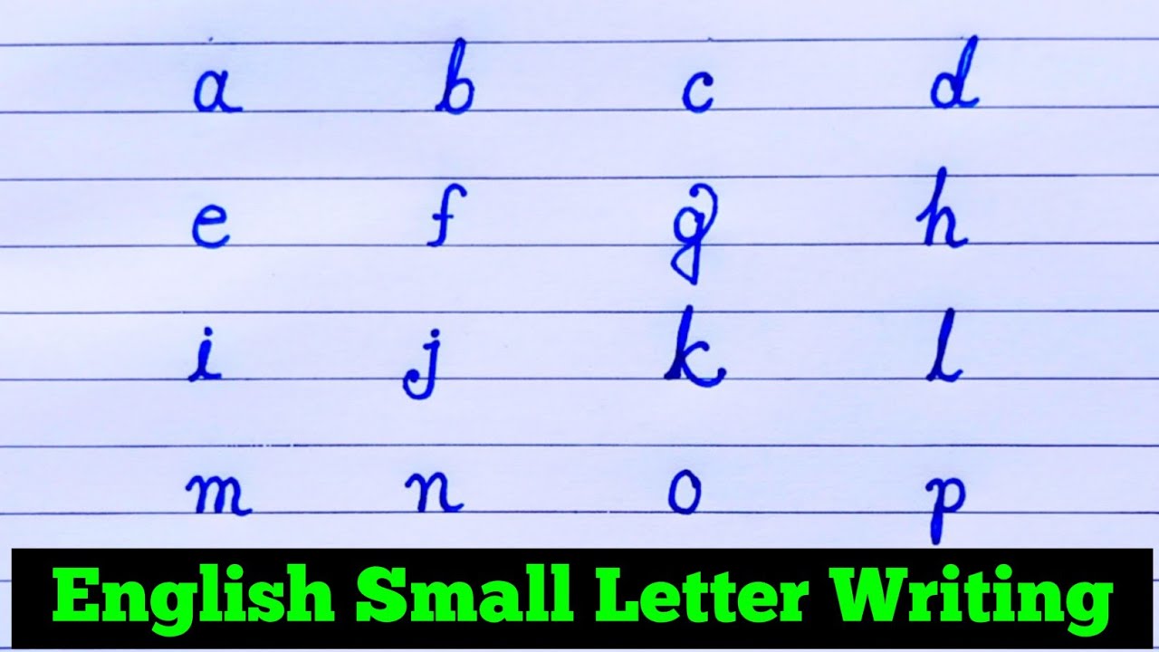 English Small Letter Writing || English Alphabet || a b c d || - YouTube