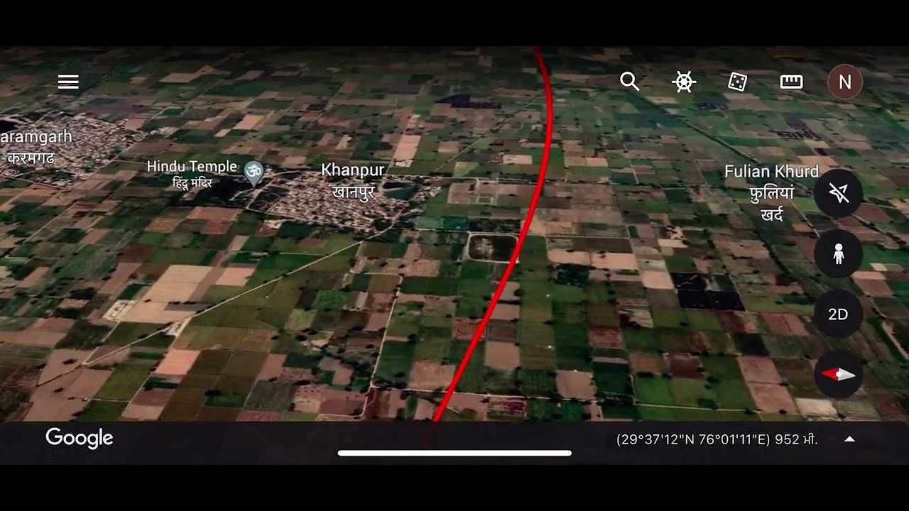 Dabwali Panipat Expressway | Second Route Alignment | Not Final | Ratia ...