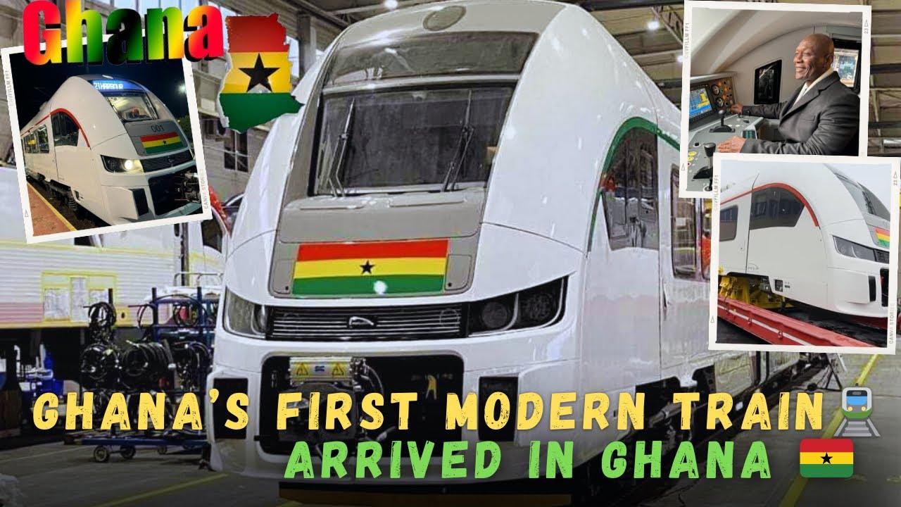 Ghana’s Modern Train 🚊 has arrived in Ghana 🇬🇭 : Breaking news! - YouTube