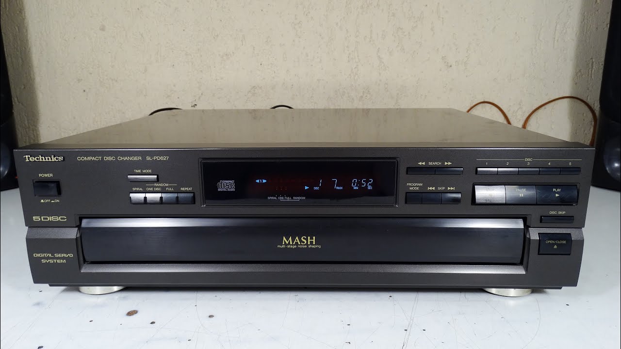 CD PLAYER COMPACTERA TECHNICS SL-PD627 JAPAN 1992 RESTAURACION P2 - YouTube