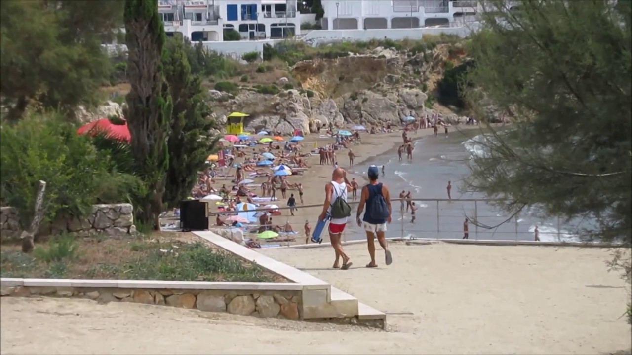 Playa Cala Balmins - Sitges, Spain - YouTube