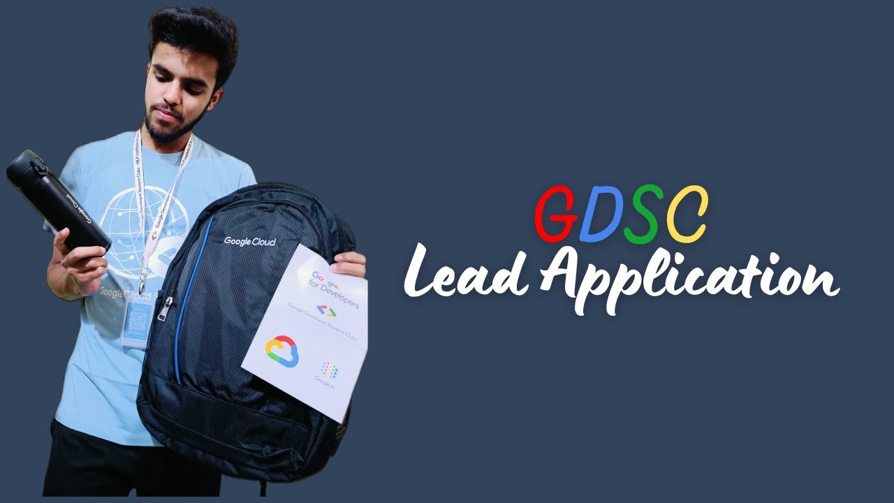 GDSC Lead Application 2024 - YouTube