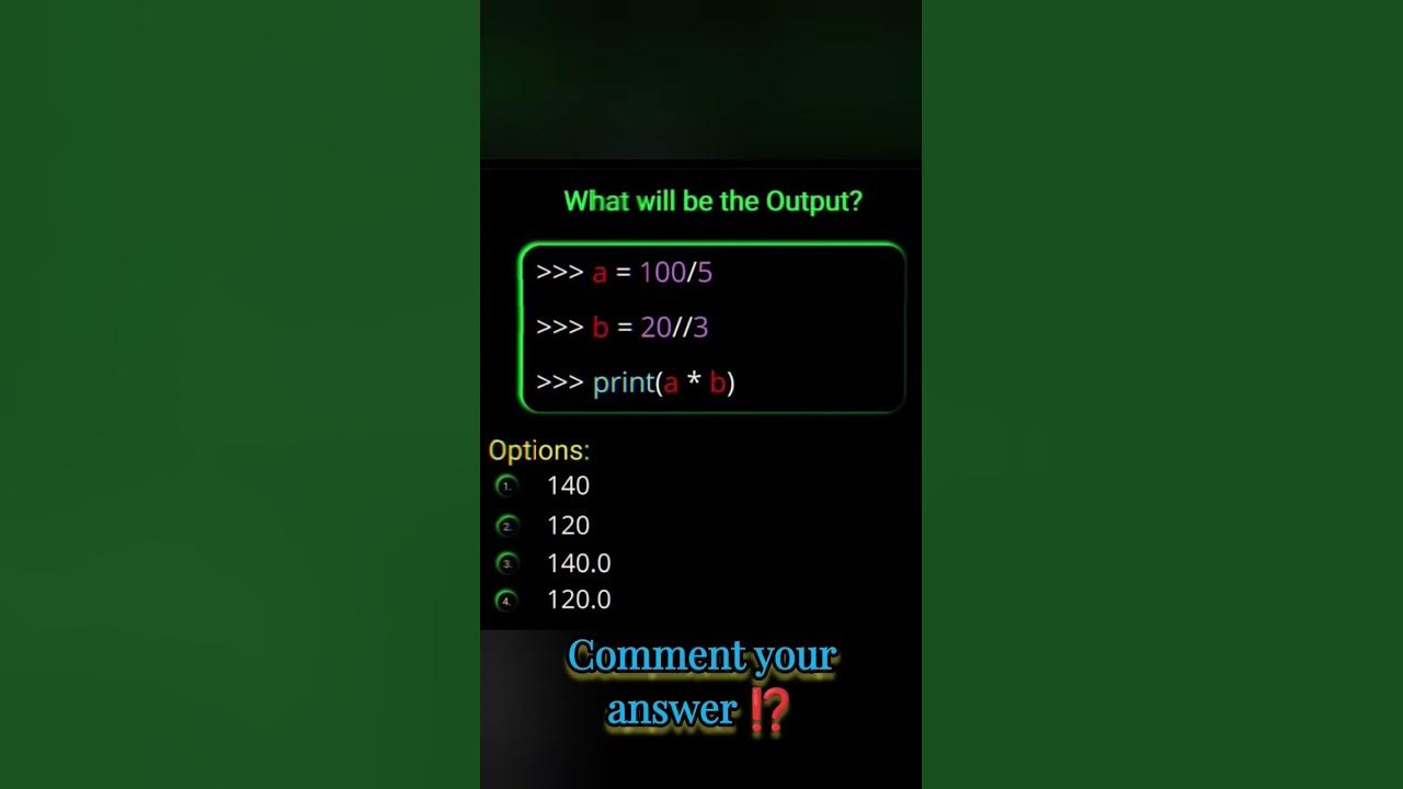 Comment Your Answer ⁉️ Javascript Coder Javascript Viral Python Coding Youtube Css Youtube