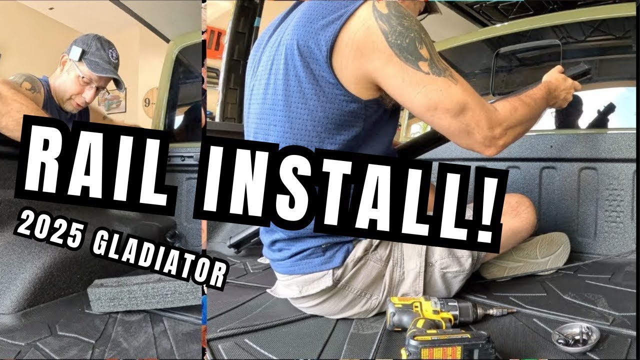 Trail Rail System Install On The 2025 Jeep Gladiator - YouTube