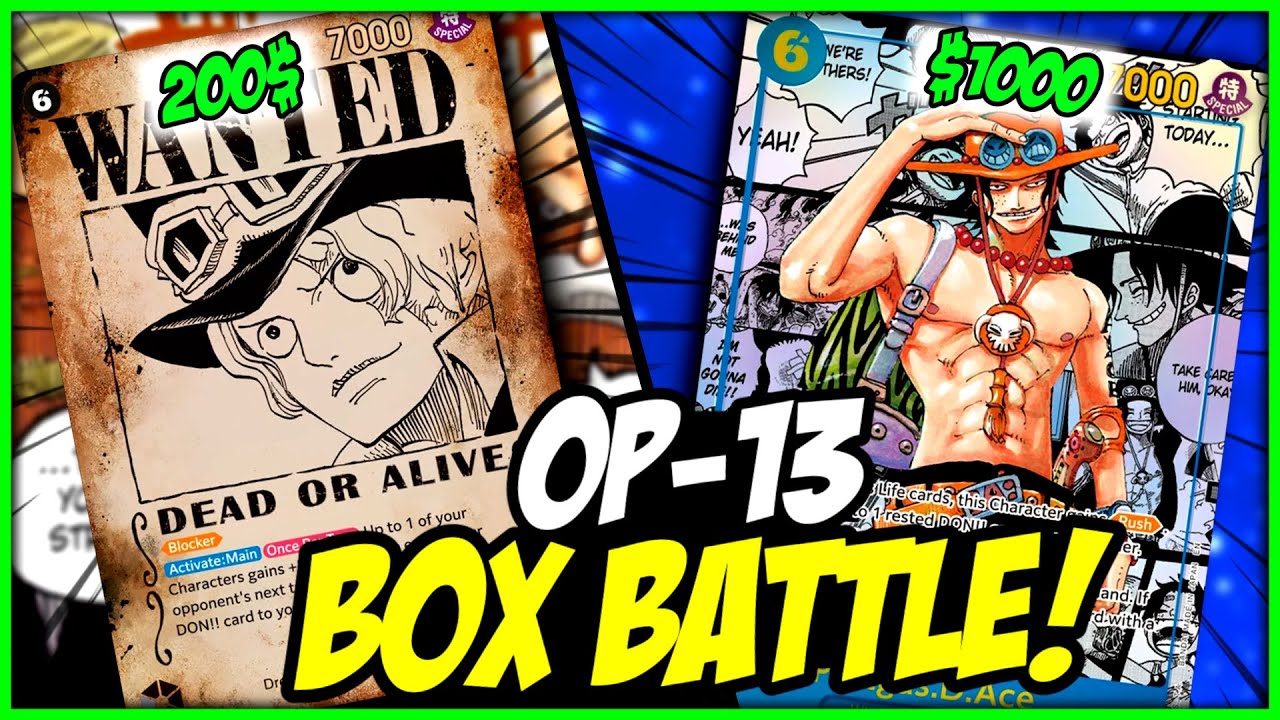 Is One Piece OP-13 Worth It? BOX BATTLE For The RAREST CARDS! - YouTube