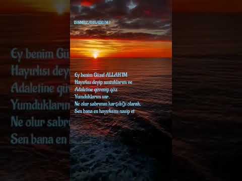 Ey benim Güzel ALLAH'IM!