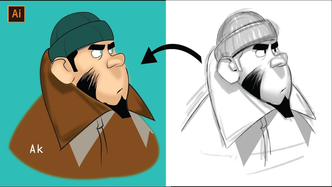 Make an eSport sketch mascot logo sketch to Mascot | Guide For everyone ...