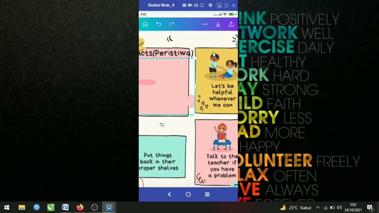 DESAIN POSTER REFLEKSI CGP DENGAN CANVA, KOLABORASI, ELABORASI, AKSI ...