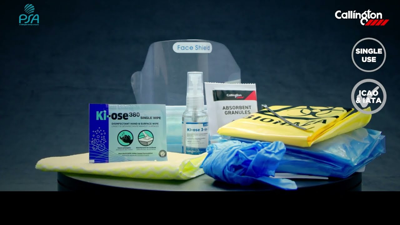 Aircraft Biohazard and Passenger Hygiene Kits - YouTube