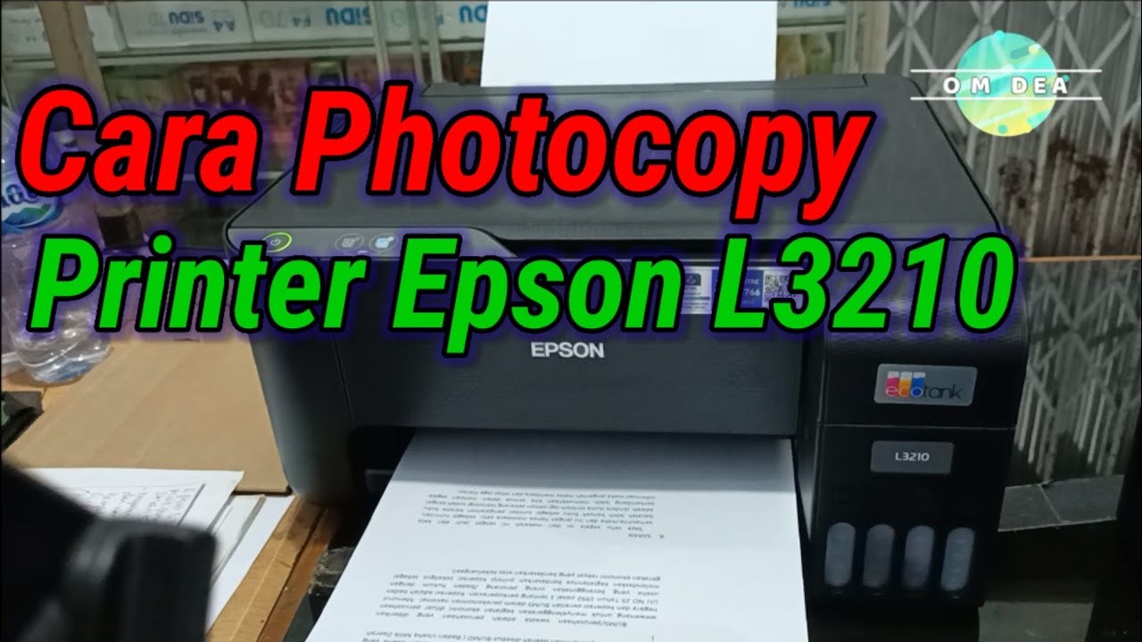 Cara photocopy di printer epson l3210 - YouTube