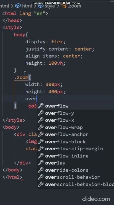 HTML and CSS zoom image #html#css#shortreels - YouTube