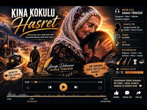🎶 KINA KOKULU HASRET 💔 | Anne Hasreti Yüreklere Dokunacak Duygusal Türkü | KAYABEY@kayabeykemaloglu