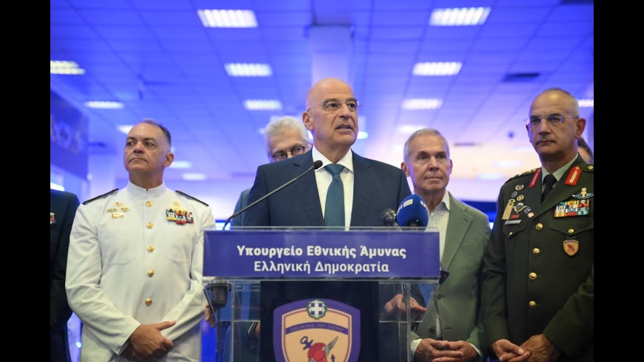 Εγκαίνια Περίπτερου ΥΠΕΘΑ στην 89η ΔΕΘ | Χαιρετισμός Ν.Δένδια - YouTube