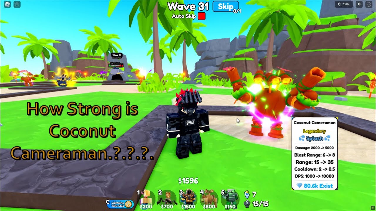 Toilet Tower Defense: Coconut cameraman - YouTube
