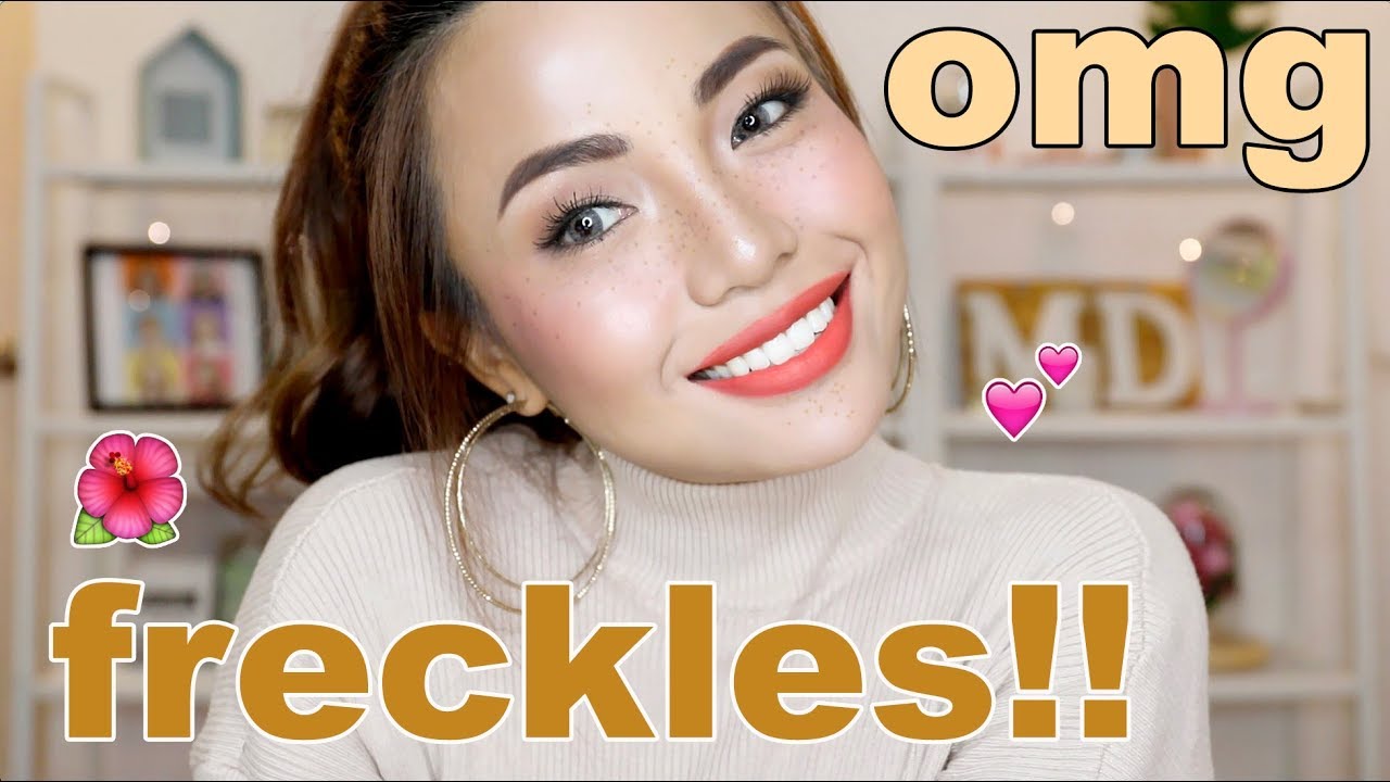 FRECKLES LOOk Using Hypoallergenic Make Up (WOW HAHAHA) - YouTube