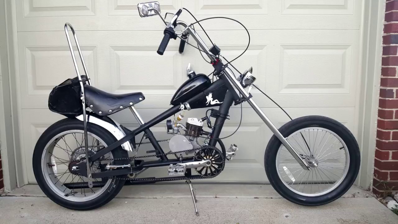 Schwinn Stingray Motor Bike Orange County Chopper Mini Bike 20" - YouTube