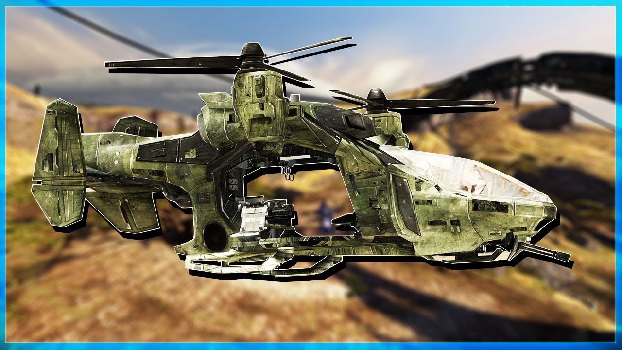 Falcon Air Vehicle In Halo 3 (Modded) - YouTube