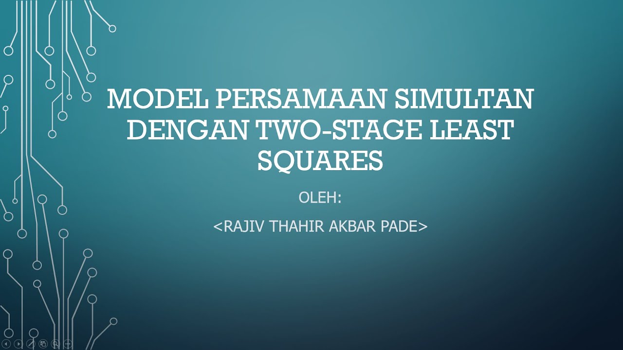 MODEL SIMULTAN DENGAN TWO STAGE LEAST SQUARES 2SLS - EKONOMETRIKA - YouTube