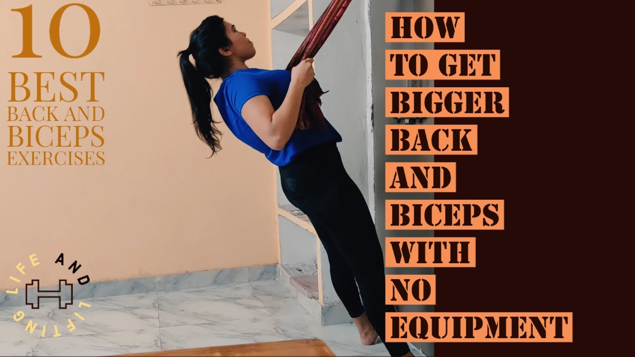 How to get bigger back and bicep at home |home workout series - YouTube