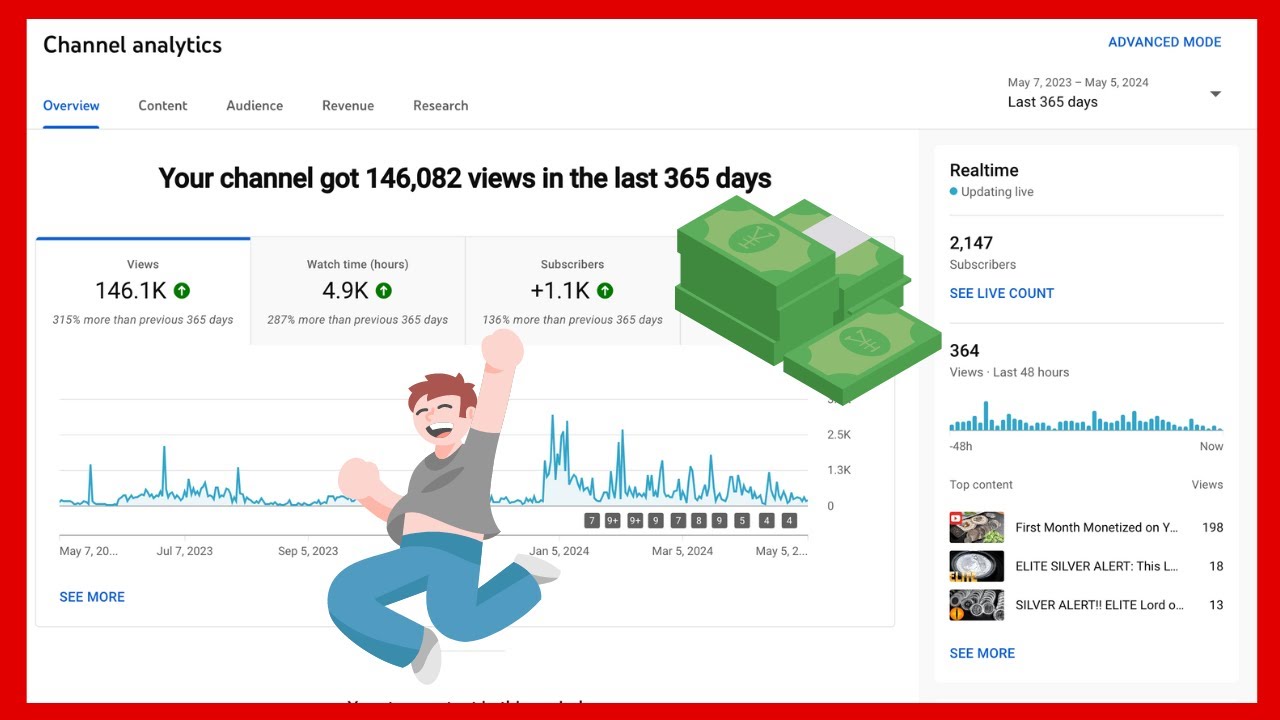 In 2024 how much does YOUTUBE pay? My First month EARNINGS! (I will ...