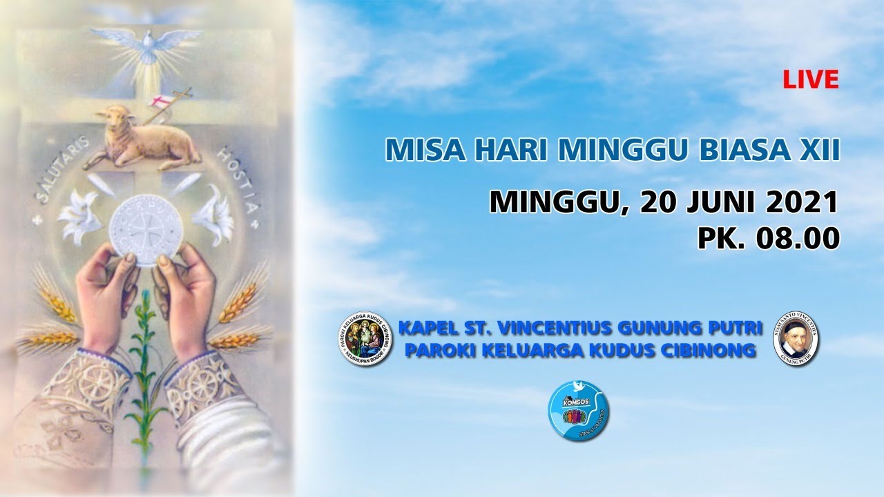 Misa Minggu Biasa XII Stasi St. Vincentius Gunung Putri - YouTube