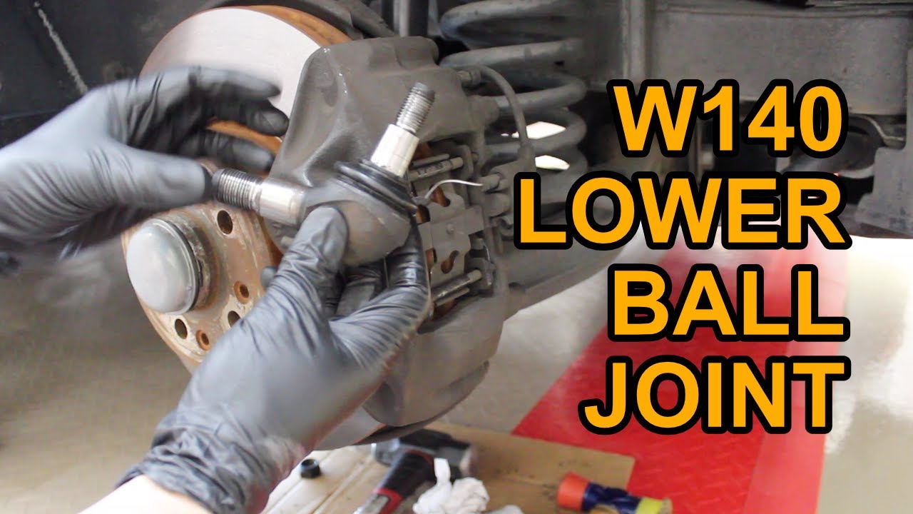 Mercedes-Benz W140 S-Class Lower Ball Joint Replacement - YouTube