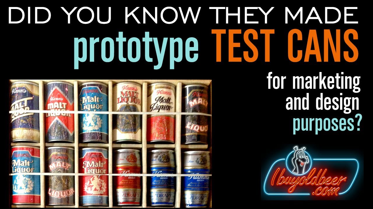 Vintage Beer "Test Cans" and mock ups Explained - Ad agency rejects and ...