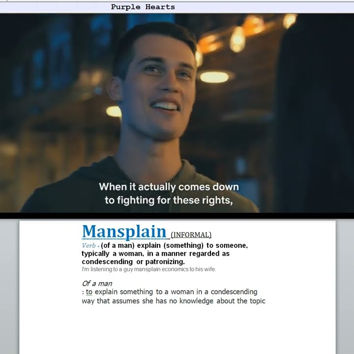 Mansplain - Meaning, Pronunciation, Usage | Learn English with TV Shows ...