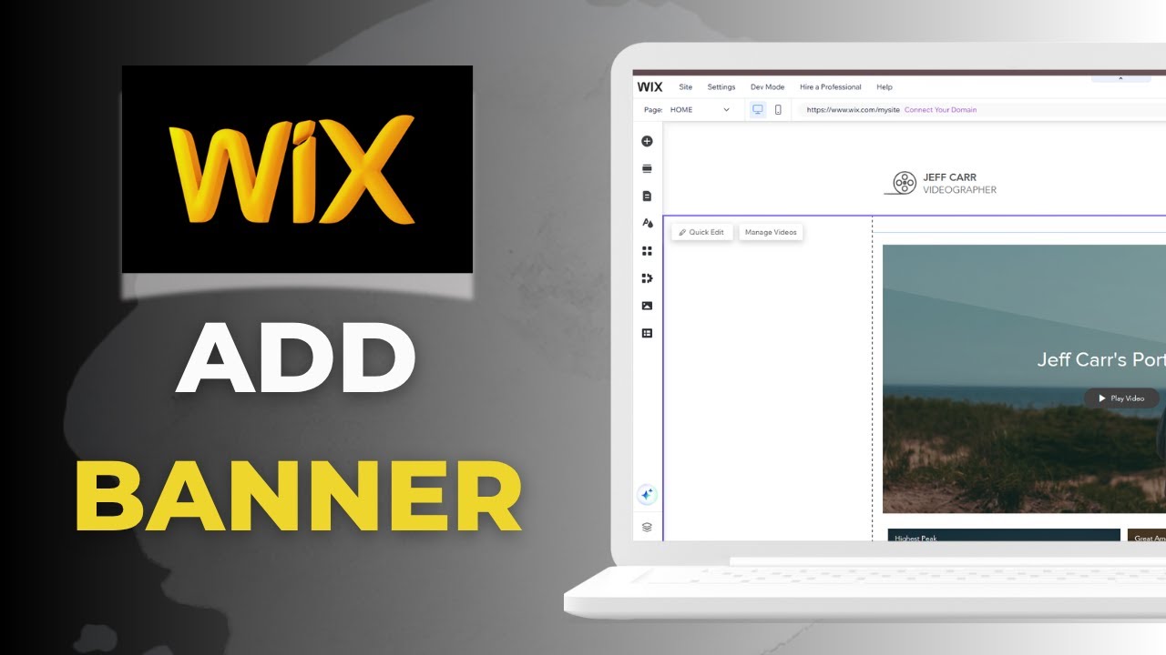 How To Add Banner To Wix Website 2025 Step by Step - YouTube
