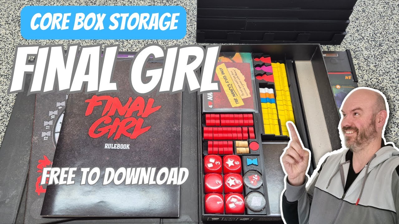 Custom Final Girl Storage and card stand demo. FREE to download - YouTube