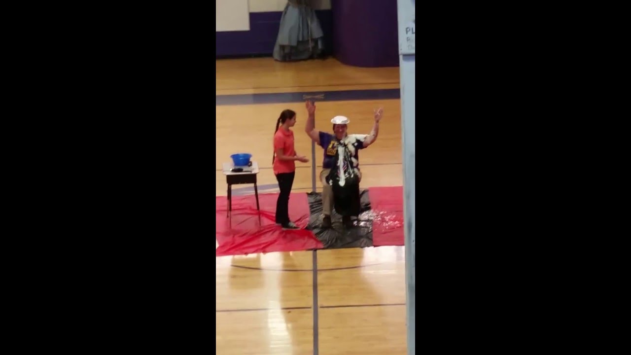 Donelson middle school principal gets slime\pied - YouTube