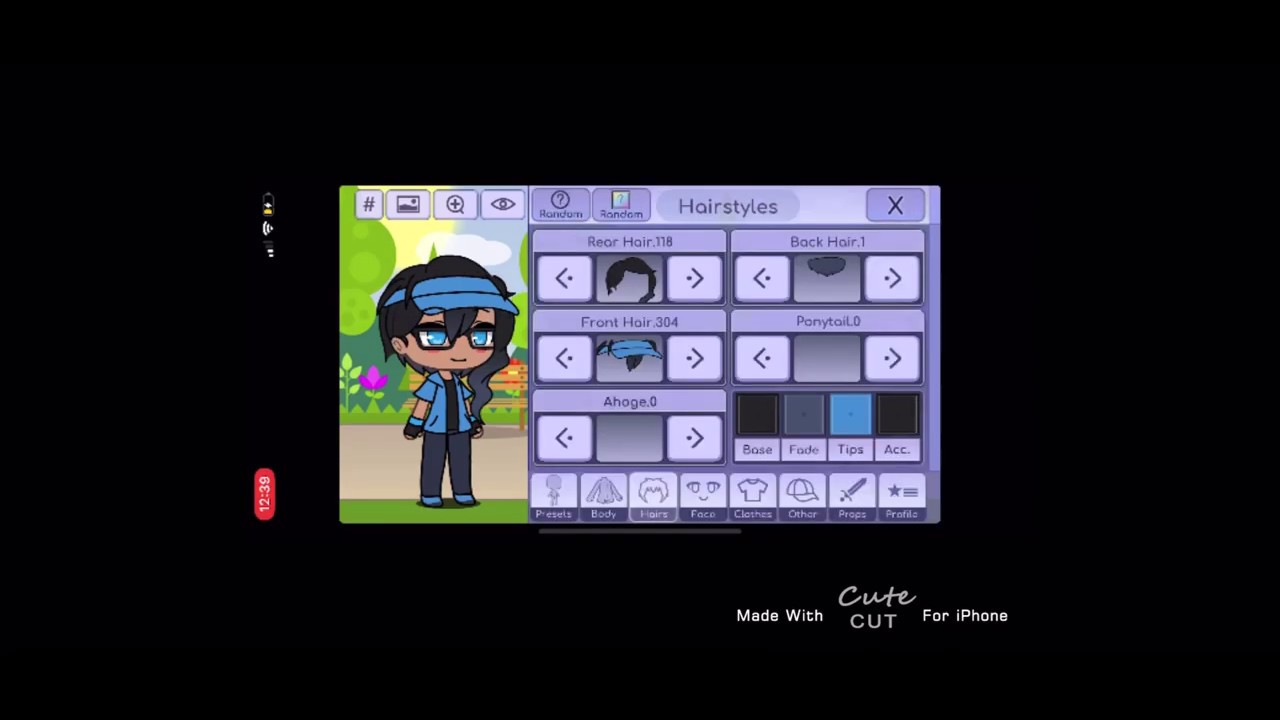 How to make a simple gacha life character - YouTube