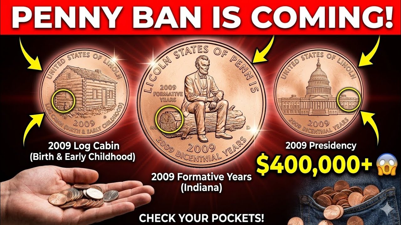 🔴 The 2009 Penny Ban Is Coming — 2009 Bicentennial Pennies Worth ...
