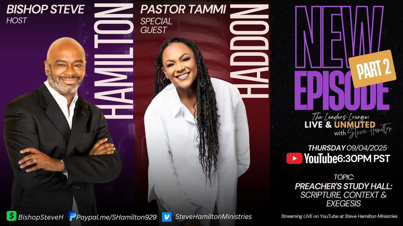 “Preacher's Study Hall: Scripture, Context & Exegesis With Pastor Tammi ...