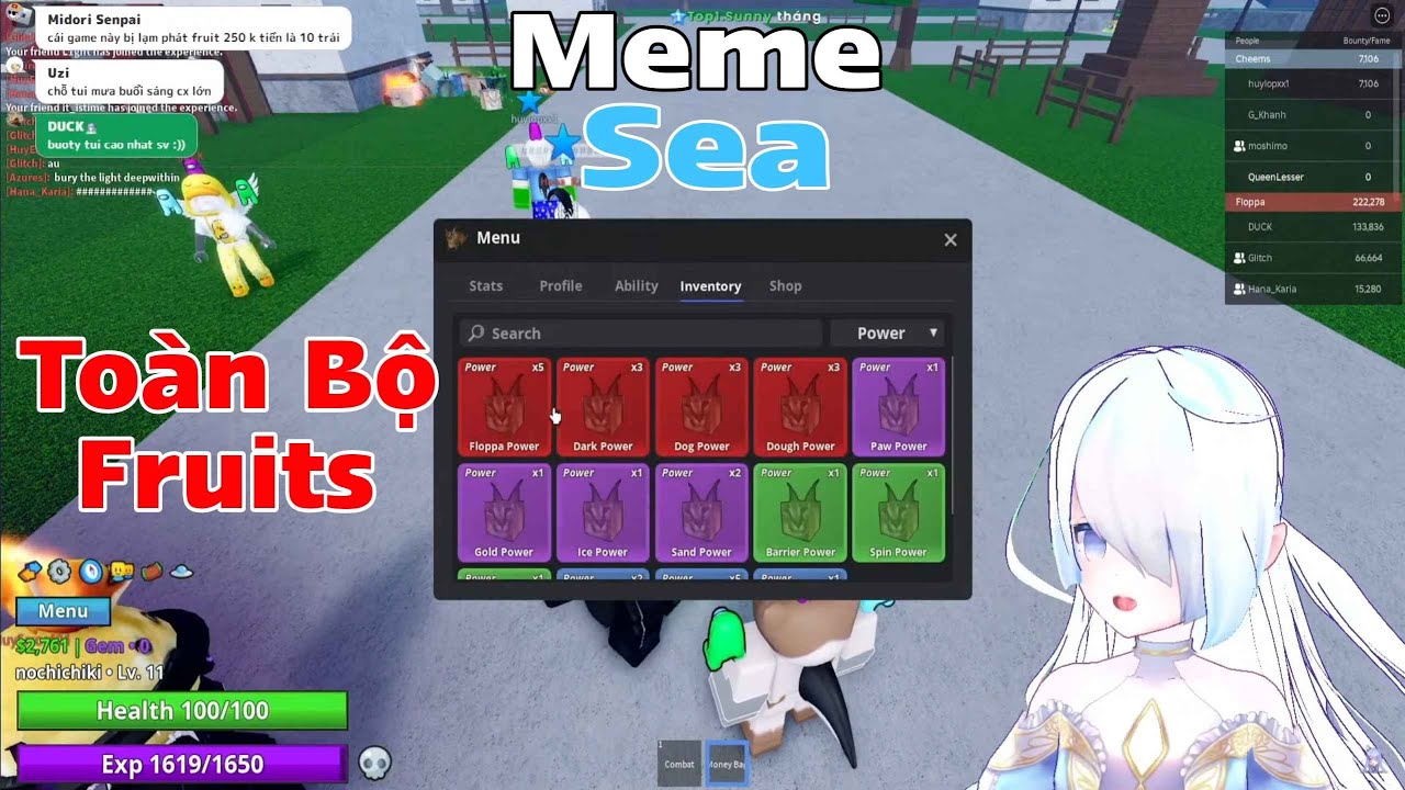 Mới Chơi Meme Sea Đã Được Toàn Bộ Trái Ác Quỷ Huyền Thoại - YouTube