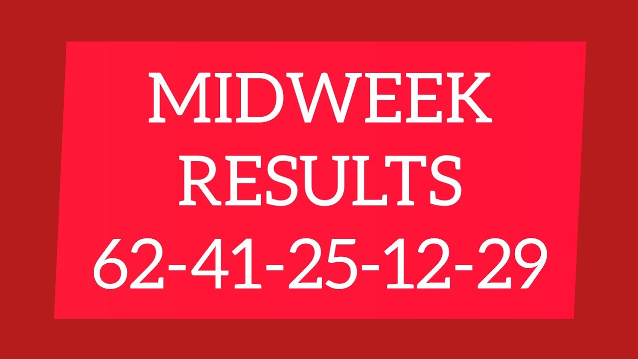MIDWEEK WINNING NUMBERS - YouTube