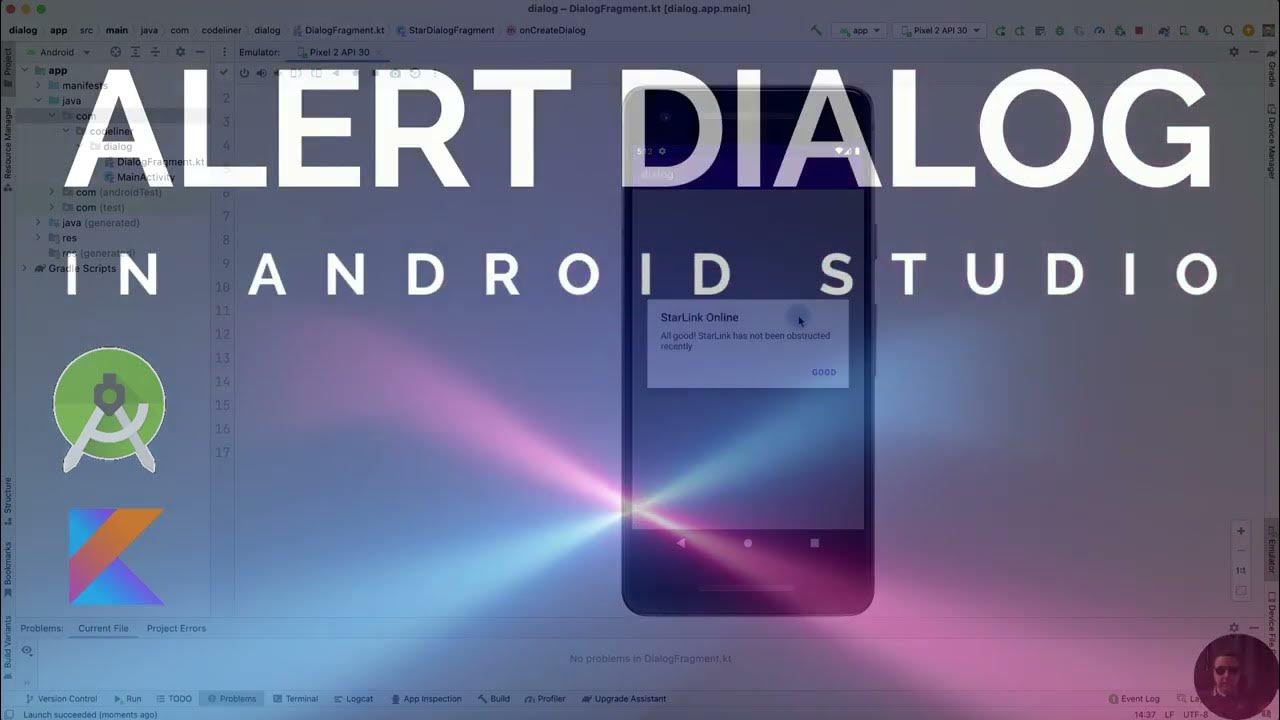 How to Create an Alert Dialog in Android Studio - YouTube