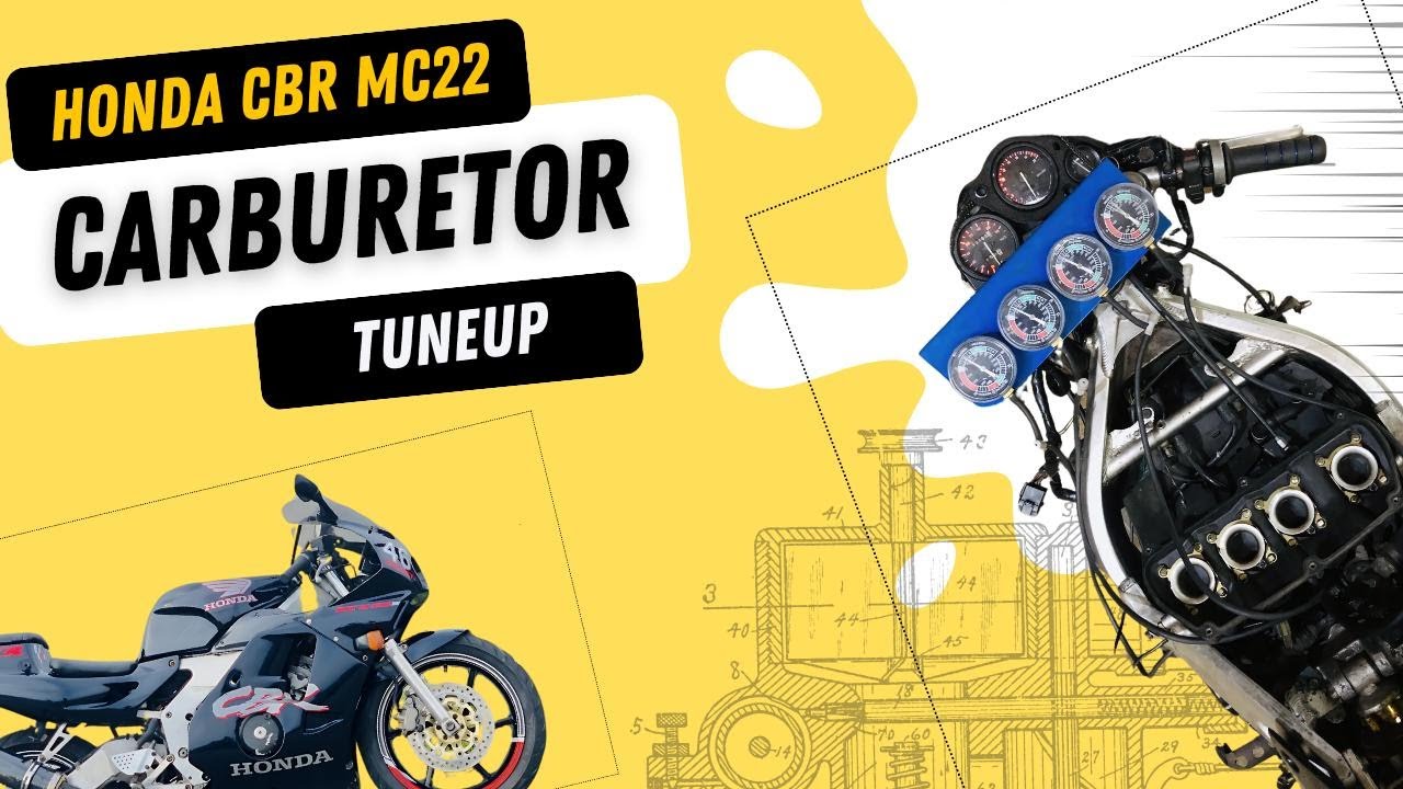 HONDA CBR MC22 Carburetor Repair & Tune-up - YouTube