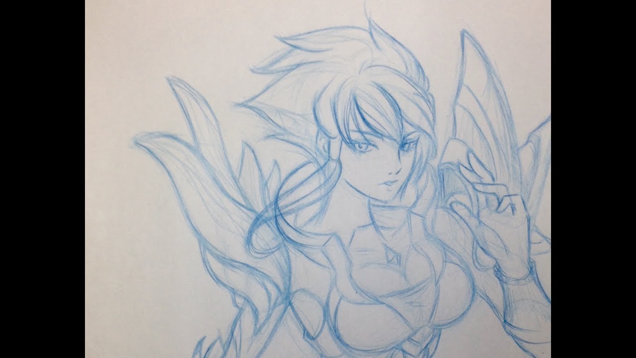 Speed Drawning: Dawnbringer Riven from League of Legends | Guilherme ...