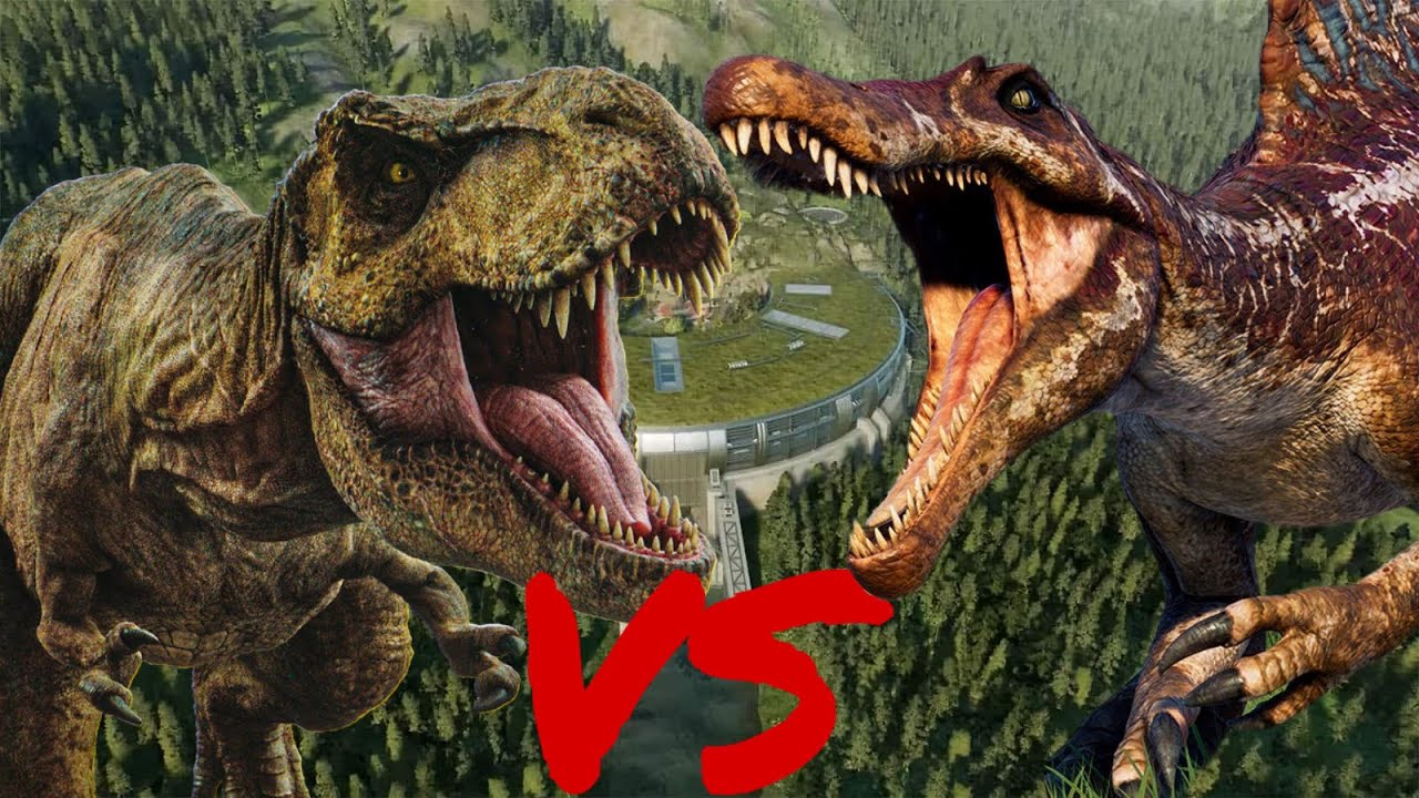Jp3 Spinosaurus VS Rexy JWE2 - YouTube