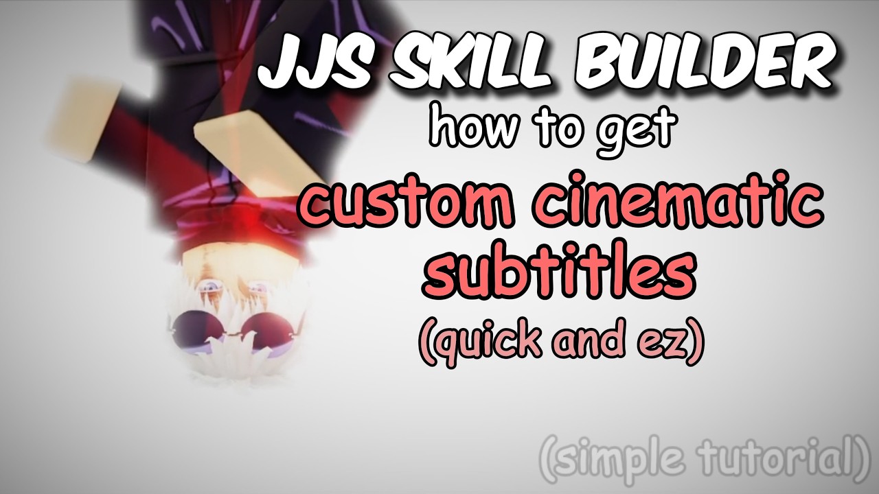 JJS Skill Builder: How To Make Custom Subtitles On Your Moves! - YouTube