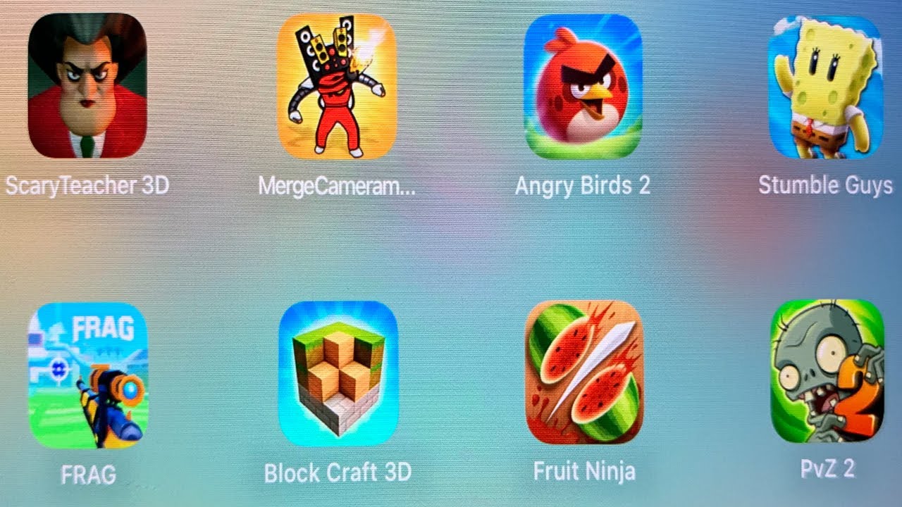 Scary Teacher 3D,Merge Cameraman & TV Defense,Angry Birds 2,Block Craft ...