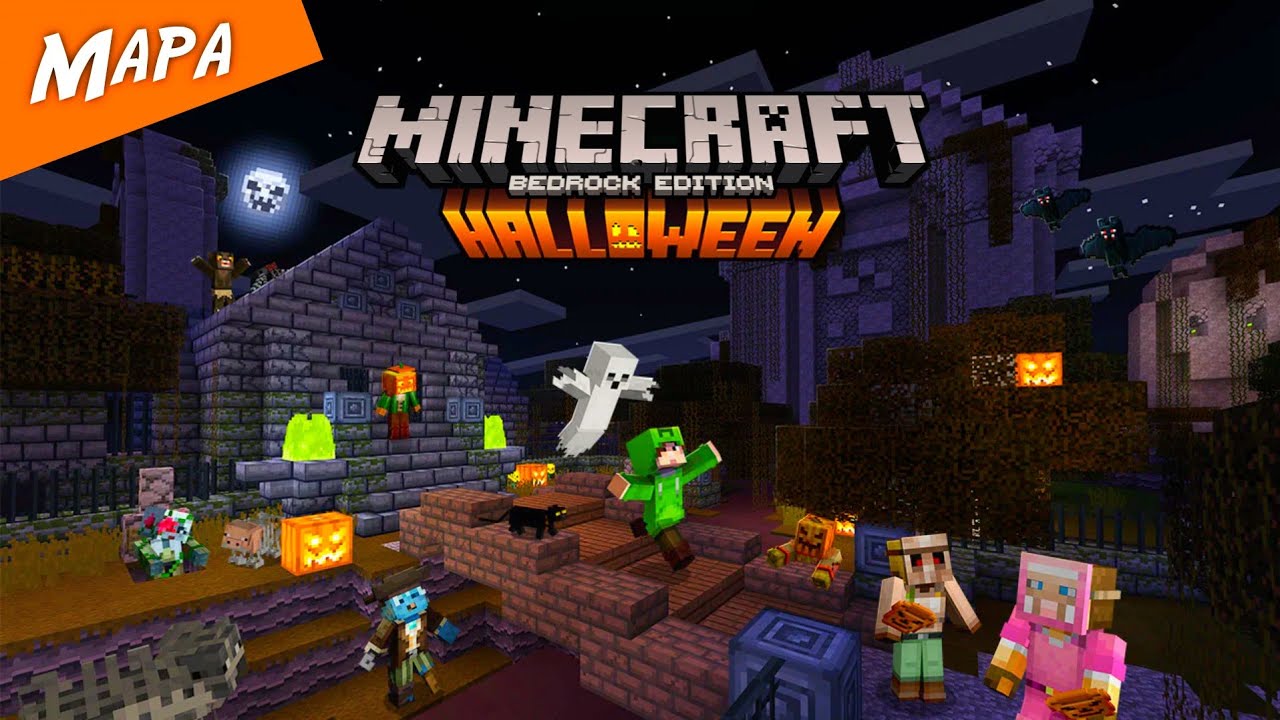 EL MEJOR MAPA DE TERROR PARA MINECRAFT PE 1.17 - MAPA DE HALLOWEEN 🎃 ...
