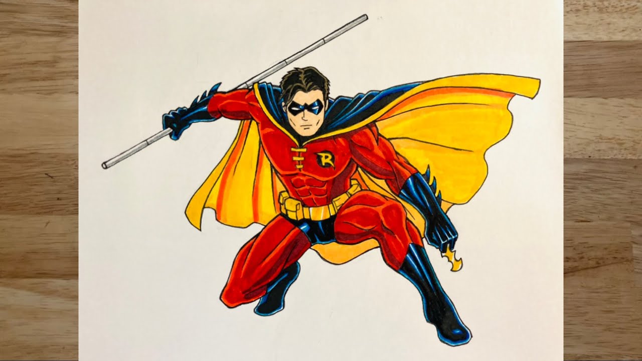 How to draw Robin (full body) - YouTube