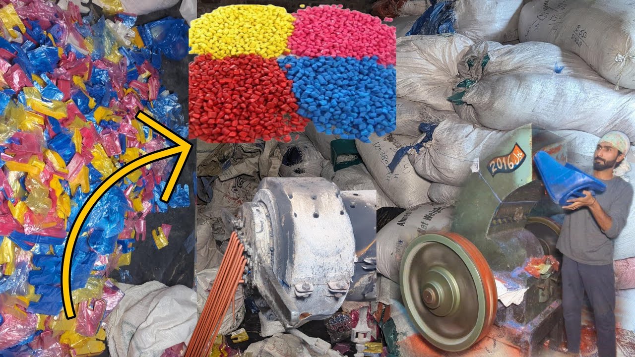 Recycling Of Plastic Bags | Process Of Waste Plastic Polythene bags ...