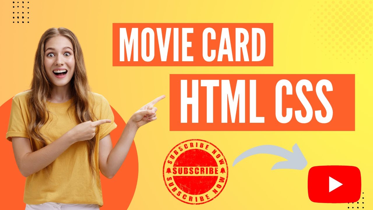 Movie Card UI Design Using HTML and CSS | Responsive Card without media Query - YouTube