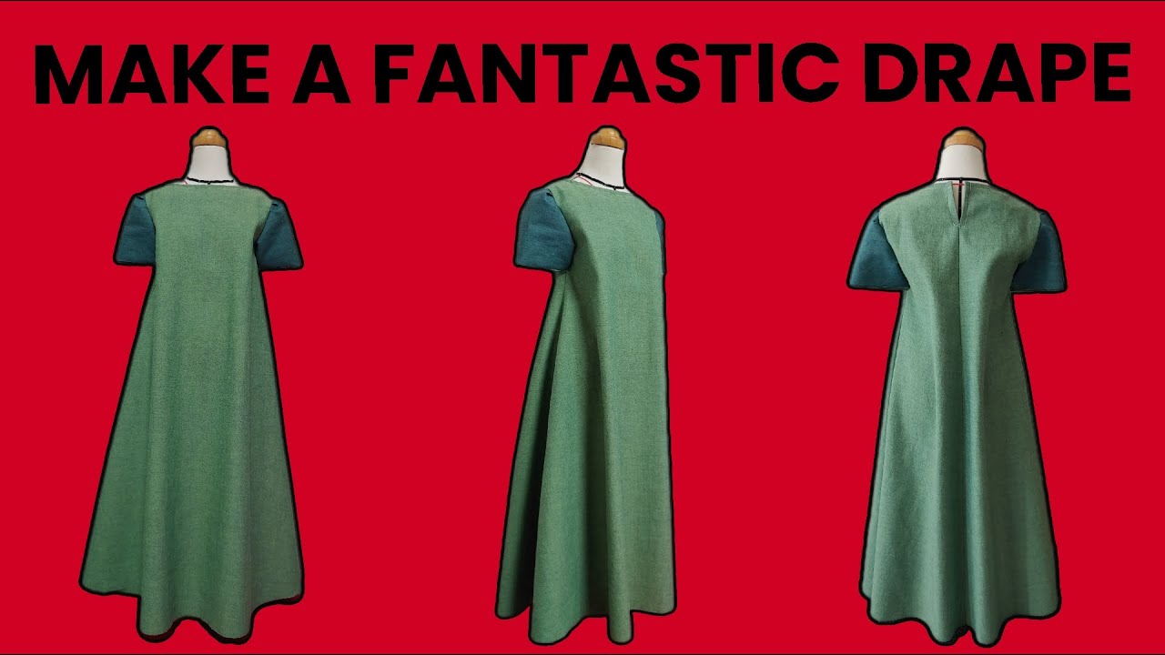 How to draft A-line Dress patterns - YouTube