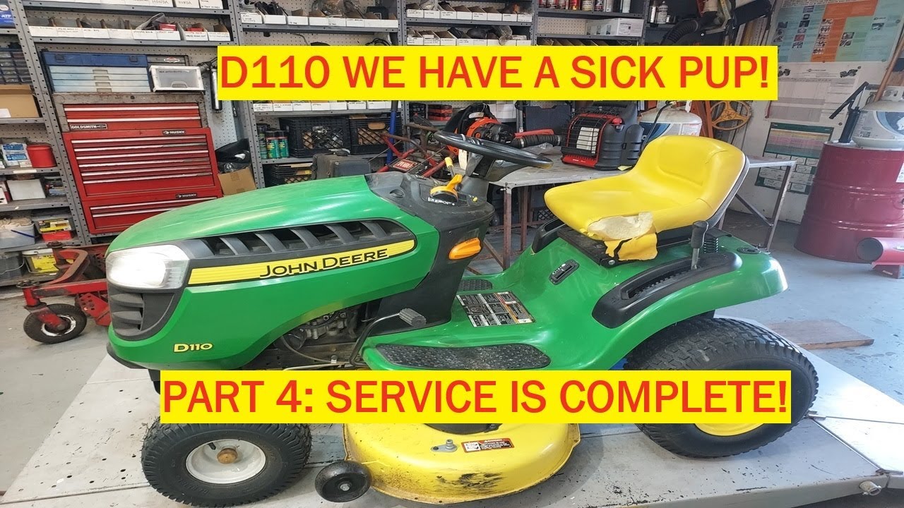 John Deere D110 Part 4 | Complete Service Done! - YouTube