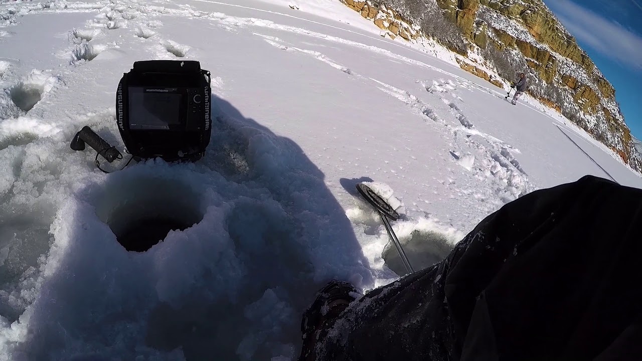 Ice fishing Lost Creek Reservoir and Pineview Reservoir Utah - YouTube