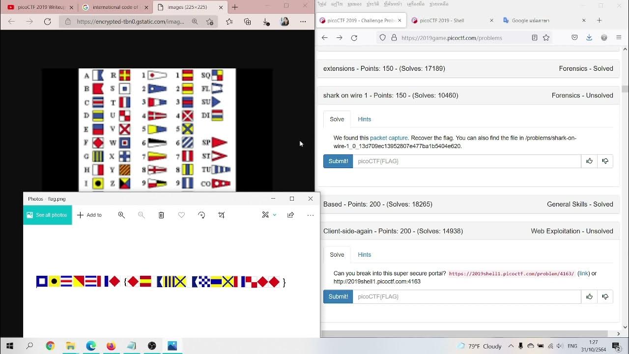 PicoCTF 2019 Solution (Thai Language) - Flags - YouTube